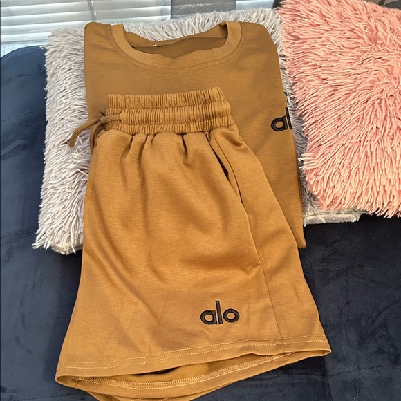 ALO Yoga | Other | Alo Yoga Brown Lounge Set | Poshmark